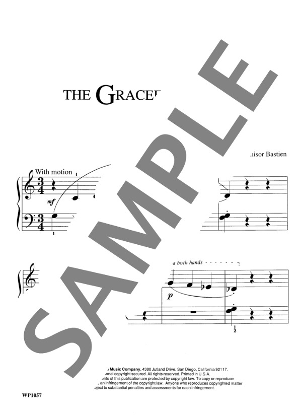 【楽譜】優雅なおばけ The Graceful Ghost / ジェーン・バスティン (ピアノソロ / 初級) - Piascore 楽譜ストア