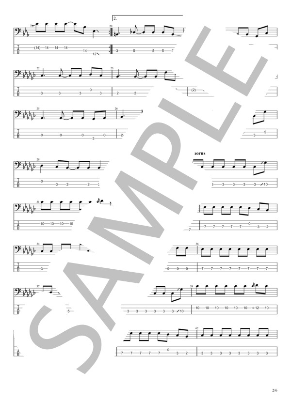 【楽譜】SISTER / back number (エレキベース / 初〜中級) - Piascore 楽譜ストア